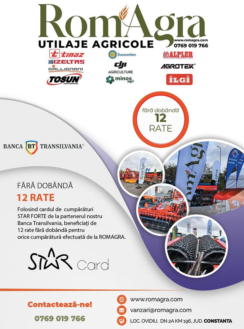 Romagra Development SRL - Masini Agricole - Pret bun promotie